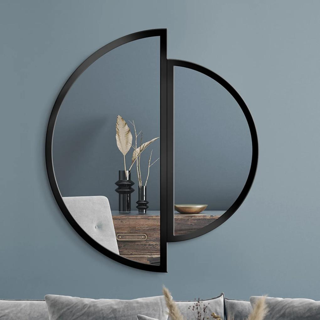 Zrcadlo Naseo Black Rozměr: 70 x 80 cm