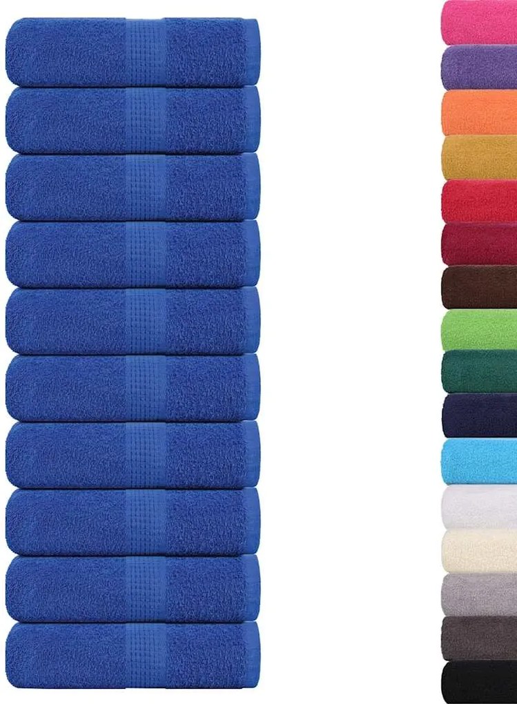 Ručníky pro hosty FROGN 10 ks modré 30x50 cm 360 g/m² 136709