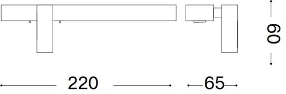 Ideal Lux - LED Nástěnné svítidlo BONNE 2xLED/6,5W/230V CRI 90 lesklý chrom