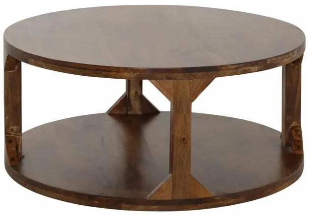 Konferenční stolek z mangového dřeva Støraa Misha, průměr 60 cm