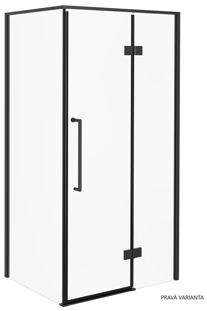 Savana Veduta Dello Black obdélníkový sprchový kout Orientace: Levá, Rozměr koutu: 120x80cm