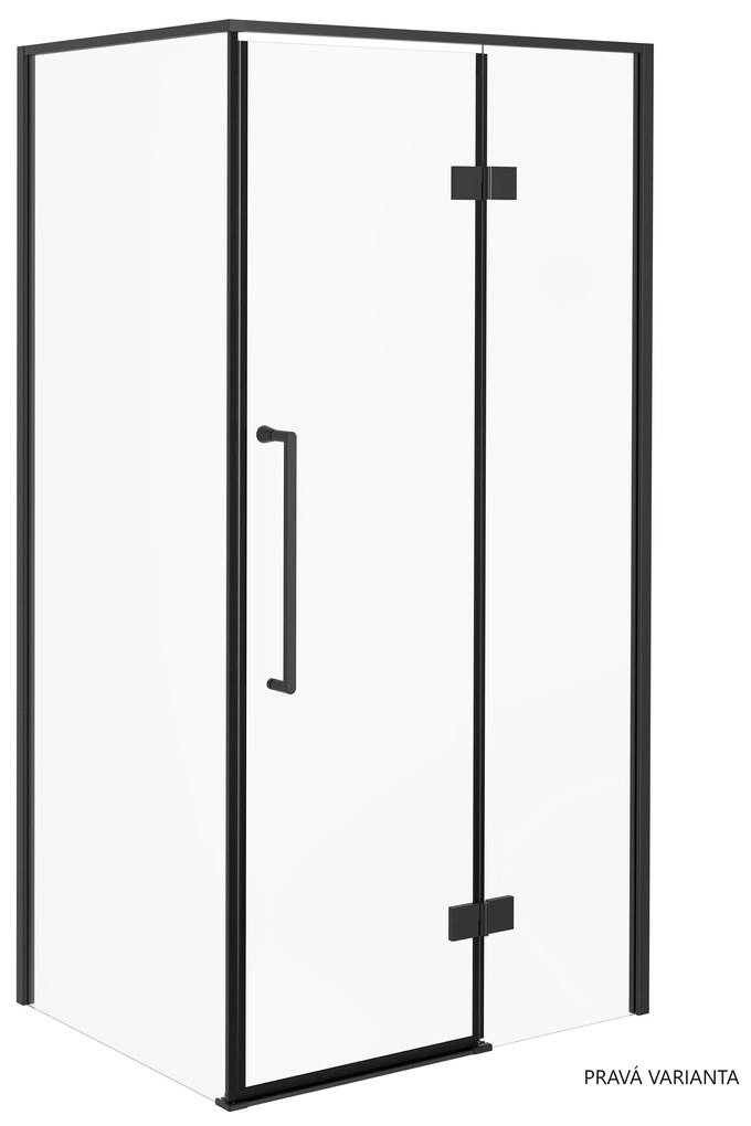 Savana Veduta Dello Black obdélníkový sprchový kout Orientace: Pravá, Rozměr koutu: 120x80cm