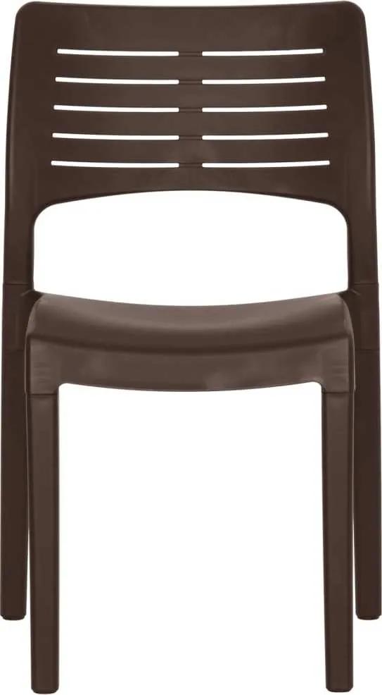 vidaXL Zahradní židle 2 ks polypropylen [317730] Barva: Bílá
