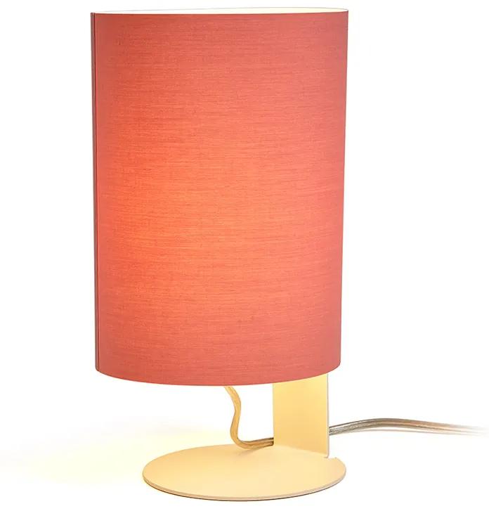 Hravá stolní lampička Clipam Barva nohy: Bílá, Barva stínítka: Siena