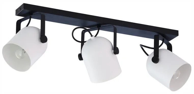 TK LIGHTING Bodový lustr - SPECTRA 3490, 230V/15W/3xE27, bílá/černá