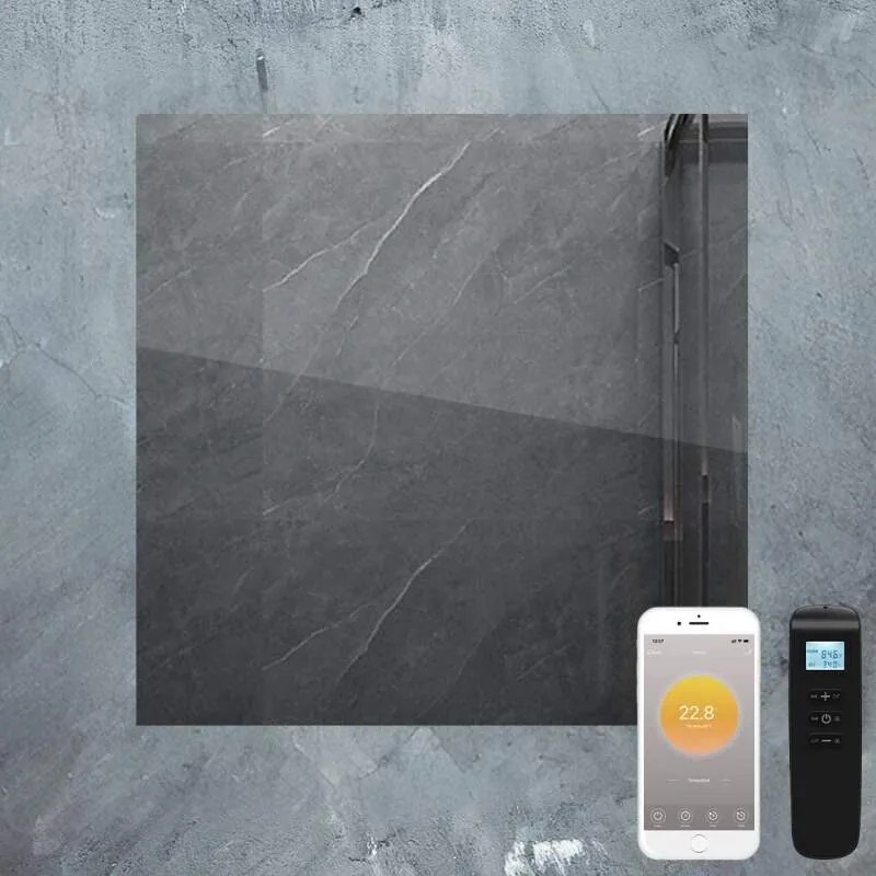 ByeCold | Zrcadlový infrapanel | 320W | 60x60 cm | WiFi termostat | Dálkový ovladač | Výhřevnost 5,8m² | IGT2-G0606M