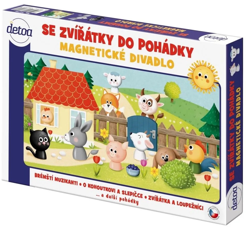Detoa Magnetické divadlo se zvířátky do pohádky