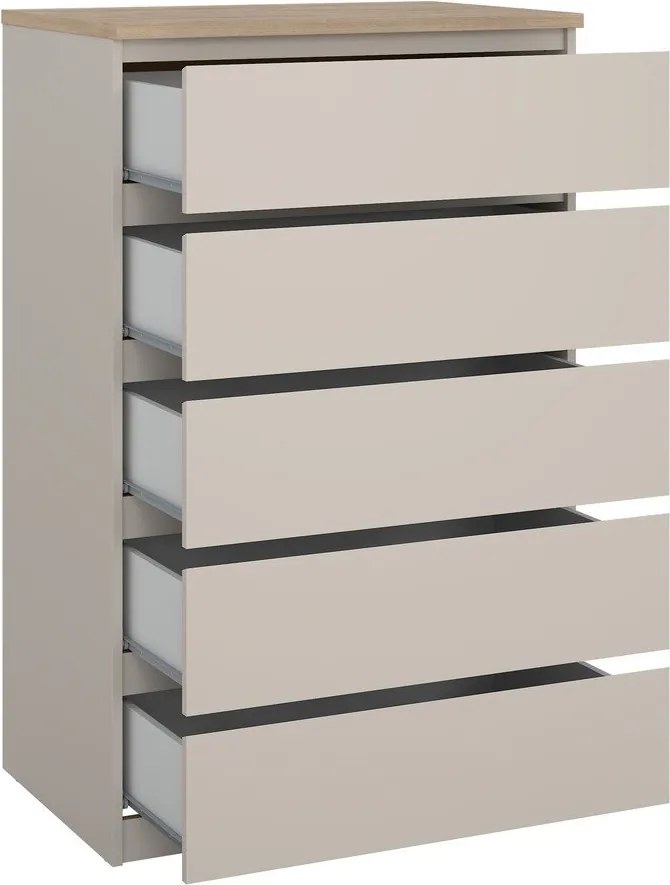Krémová komoda 77x121x50 cm Naia – Tvilum