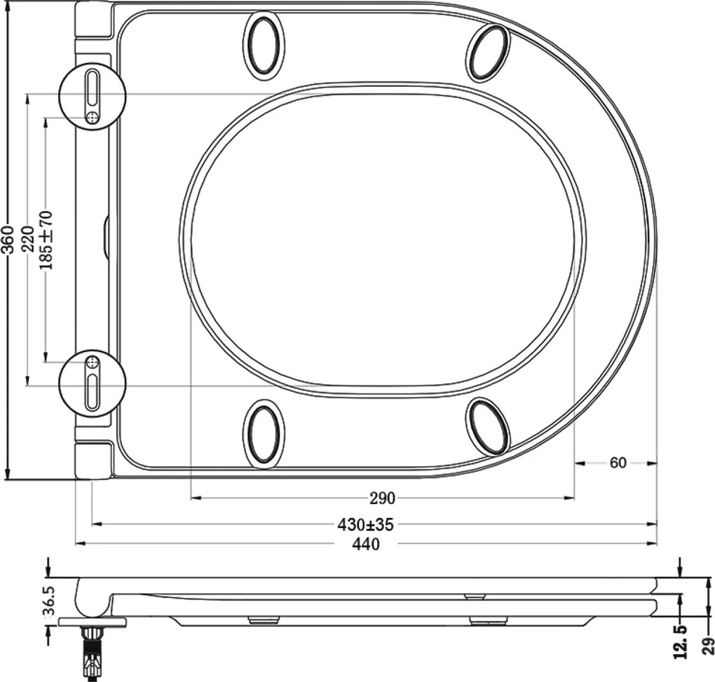 Sapho Paco wc sedátko slim Soft Close Easy Take bílá PCS1013