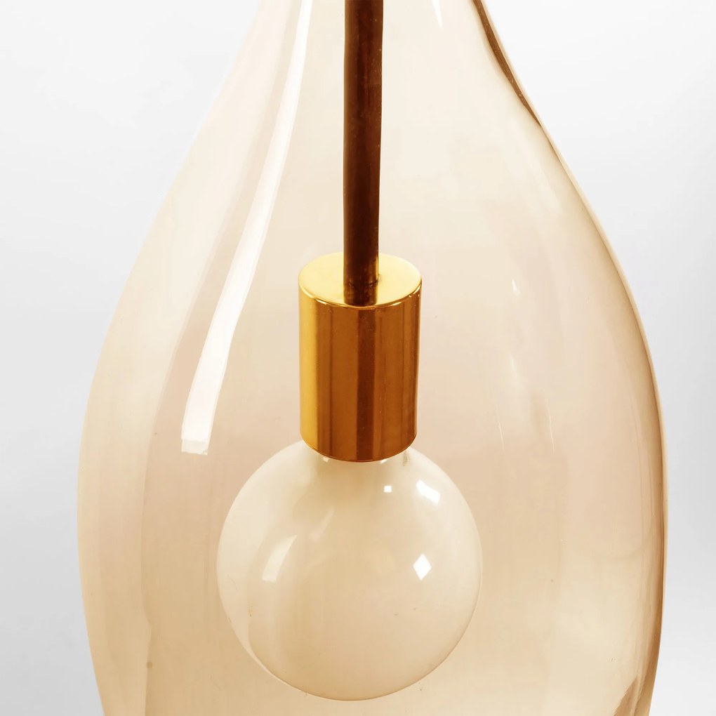 Toolight - Moderní skleněná stropní lampa E27 60W APP892-1CP, černá-zlatá, OSW-05693