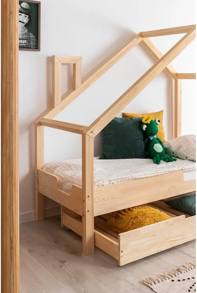 Adeko Dětská postel domeček Luna C Velikost postele: 160x80 cm Barva: dekor přírodní dřevo přírodní