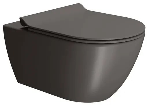 GSI Pura WC závěsné 55x36 cm, tmavě hnědá 881516