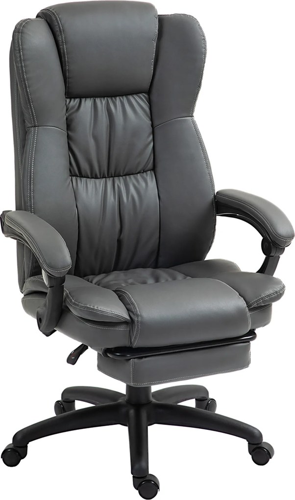 Kancelářská židle Vinsetto manažerská židle otočná židle zvedací s opěrkou hlavy ergonomická židle vibrační kancelářská židle s funkcí polohování mas…