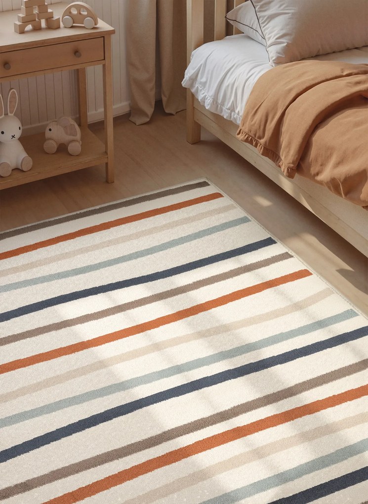 Hanse Home, Dětský koberec Adventures 106410 Cream Multicolor, 200x290, vícebarevná, dětský pokoj