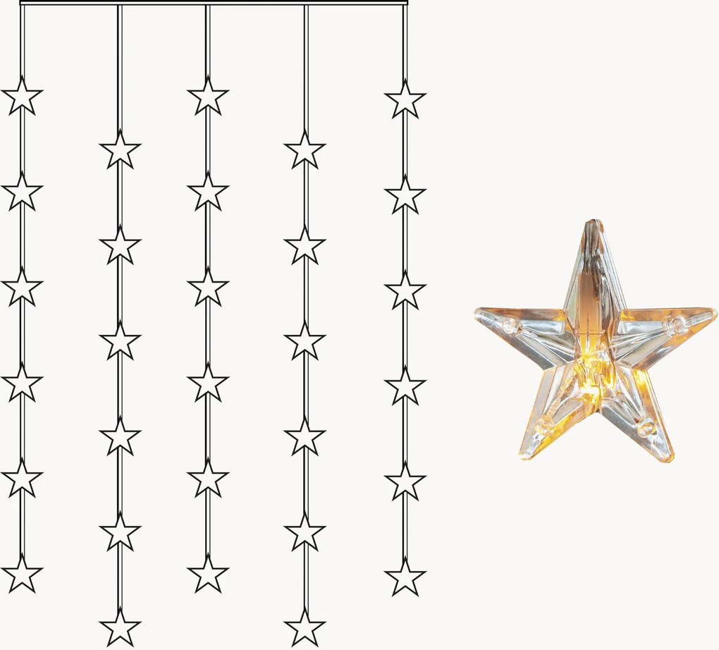 Vánoční světelný LED řetěz Star