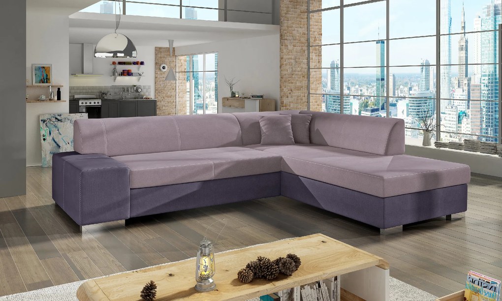 Eltap Rohová sedací souprava Porto Materiál a barva potahu: Soro 61, Soro 65 - růžová, Orientace: pravá