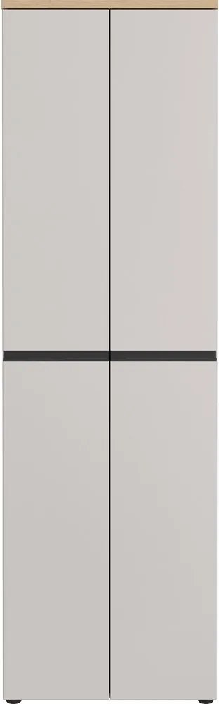 Šedobéžová/ve světle přírodní barvě šatní skříň 59x194x41 cm Cormano – Germania