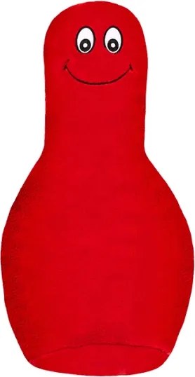 Bellatex Tvarovaný polštářek 45x25 cm Kuželka Červená