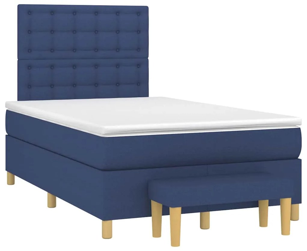 Box spring postel s matrací černá 120x190 cm textil 3270438