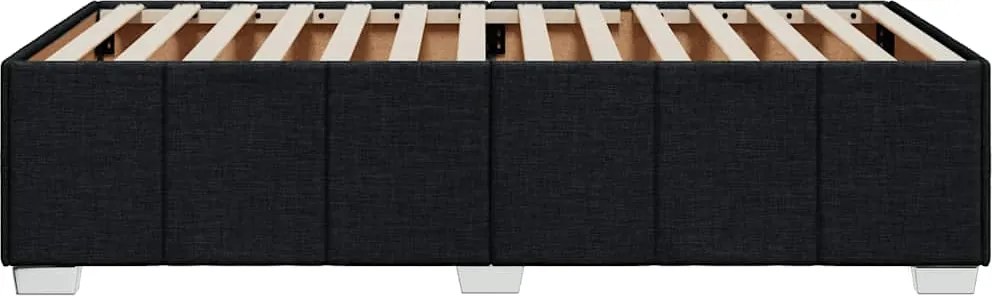 Rám postele bez matrace černý 100 x 200 cm textil 3284813