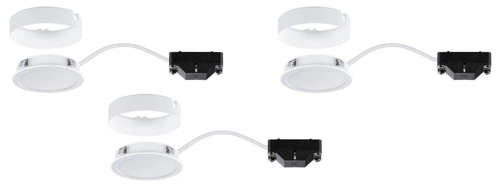 Paulmann LED přisazená nábytková svítidla Pukk - sada 3 světěl Barva: Bílá