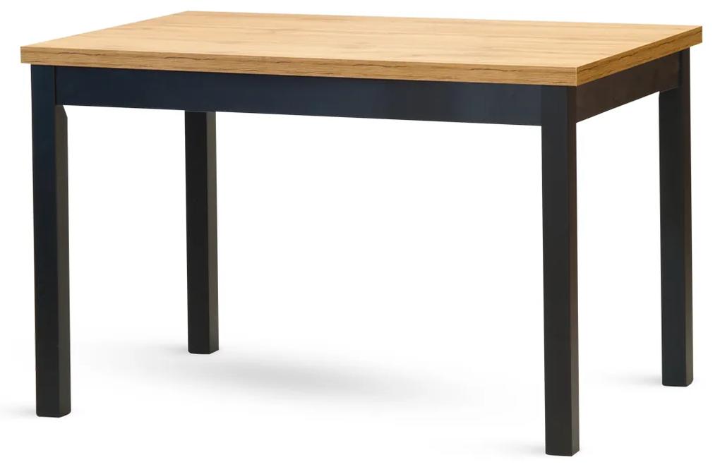 Stima Stůl W21 Rozměr: 140x80 + 40 cm, Odstín: Dub Lanýž, Odstín podnože: Bílá