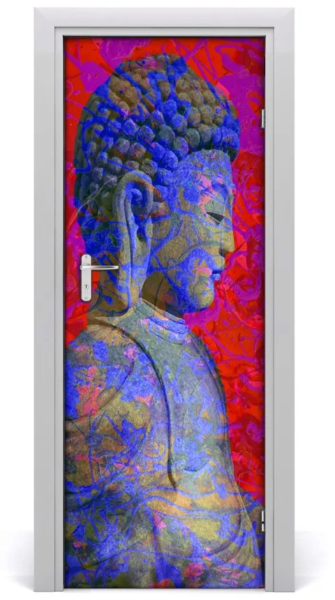 Samolepící fototapeta na dveře Abstrakde budha 75x205 cm