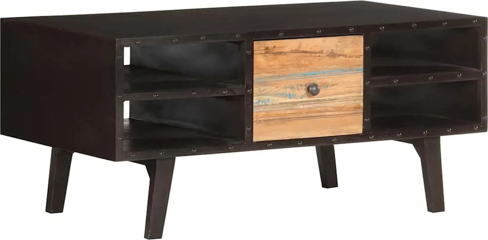Konferenční stolek 100 x 50 x 45 cm masivní recyklované dřevo 287857