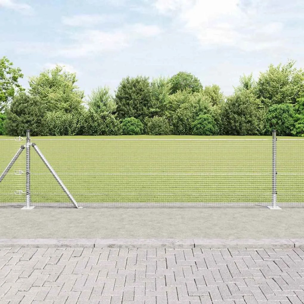 Svařovaná drátěná plotina s betonovou základnou 50 x 0,5 m 3352340