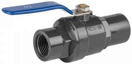 Bradas Zahradní kulový kohout PN10 PVC jednošroubový 1/2" / 1/2" vnitřní závit