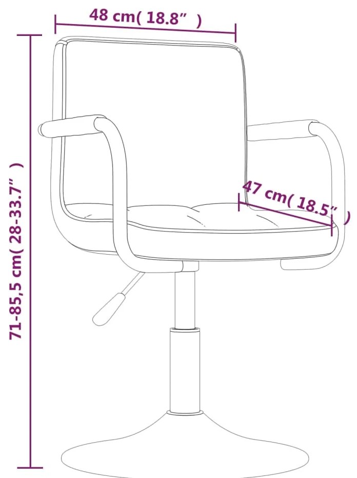 vidaXL Marketos Otočné jídelní židle 2 ks světle šedé samet