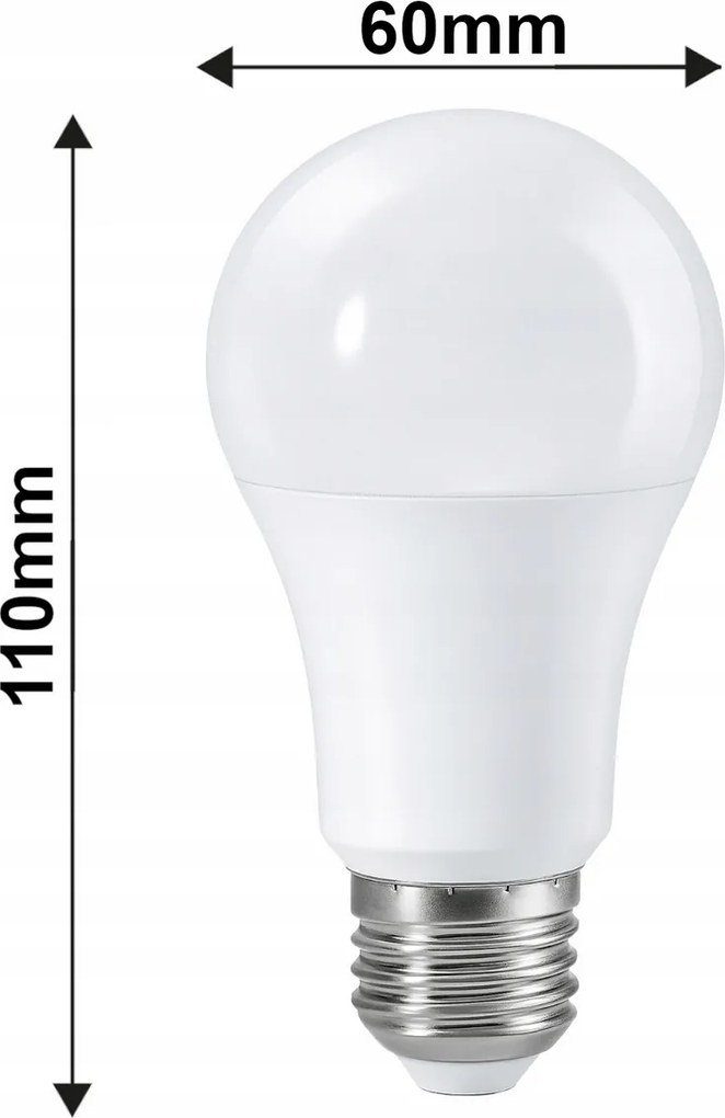 BERGE LED žárovka E27 - 11W - s mikrovlnným senzorem pohybu a soumraku - neutrální bílá