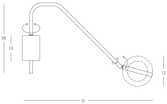 Zambelis 22043 - LED Stmívatelné nástěnné svítidlo LED/7W/230V bílá