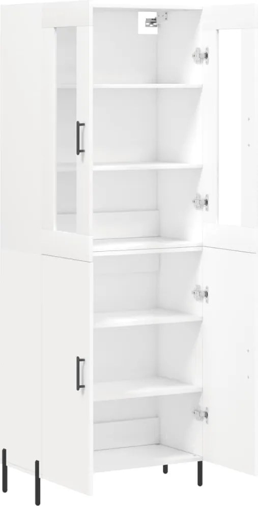 Skříň highboard bílá 69,5 x 34 x 180 cm kompozitní dřevo 3198217