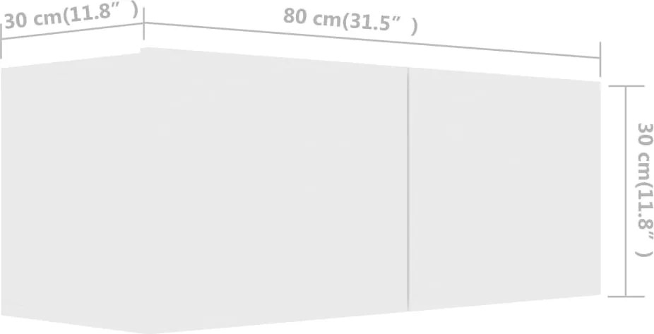 vidaXL Marketos 8dílný set TV skříněk bílý dřevotříska