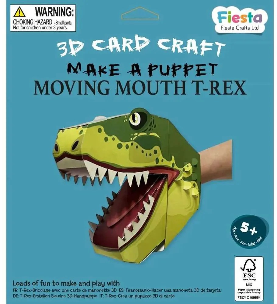 Fiesta Crafts Kreativní sada 3D loutka T. rex