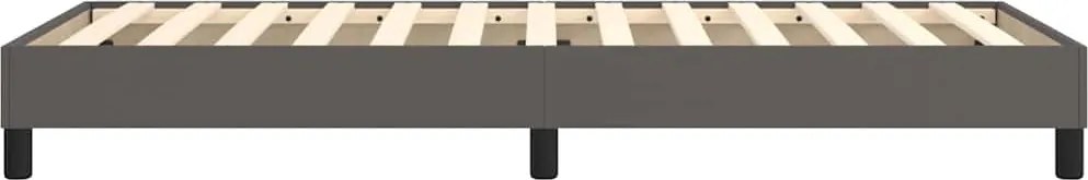 Rám postele s boxspringem šedý 90 x 200 cm umělá kůže 3120680