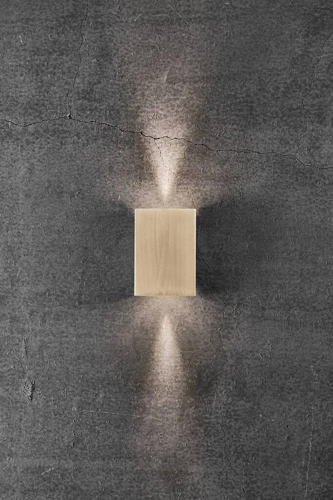 NOR 2019041035 Venkovní nástěnné svítidlo Fold 10 2x3,5W LED mosaz čirá - NORDLUX