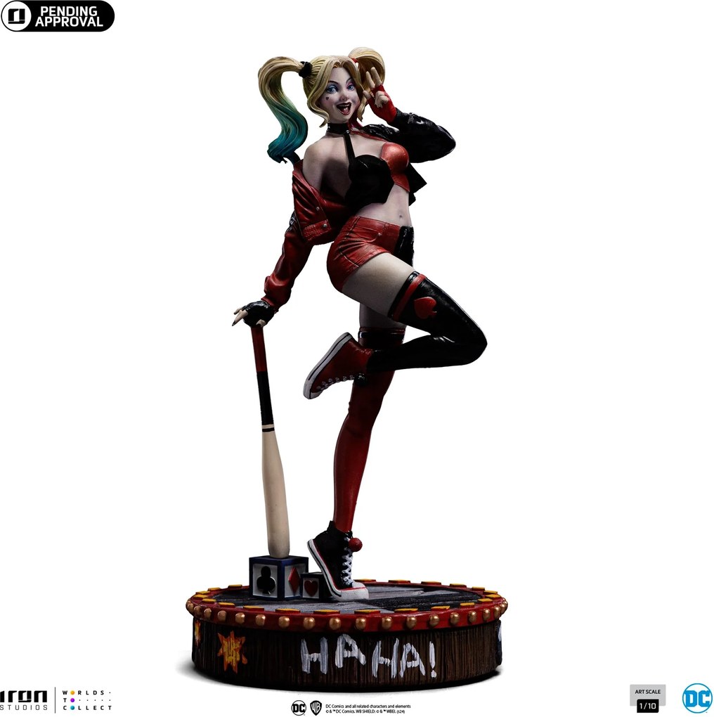 Figurka dc comics - gotham city cirens - harley quinn - art scale 1/10