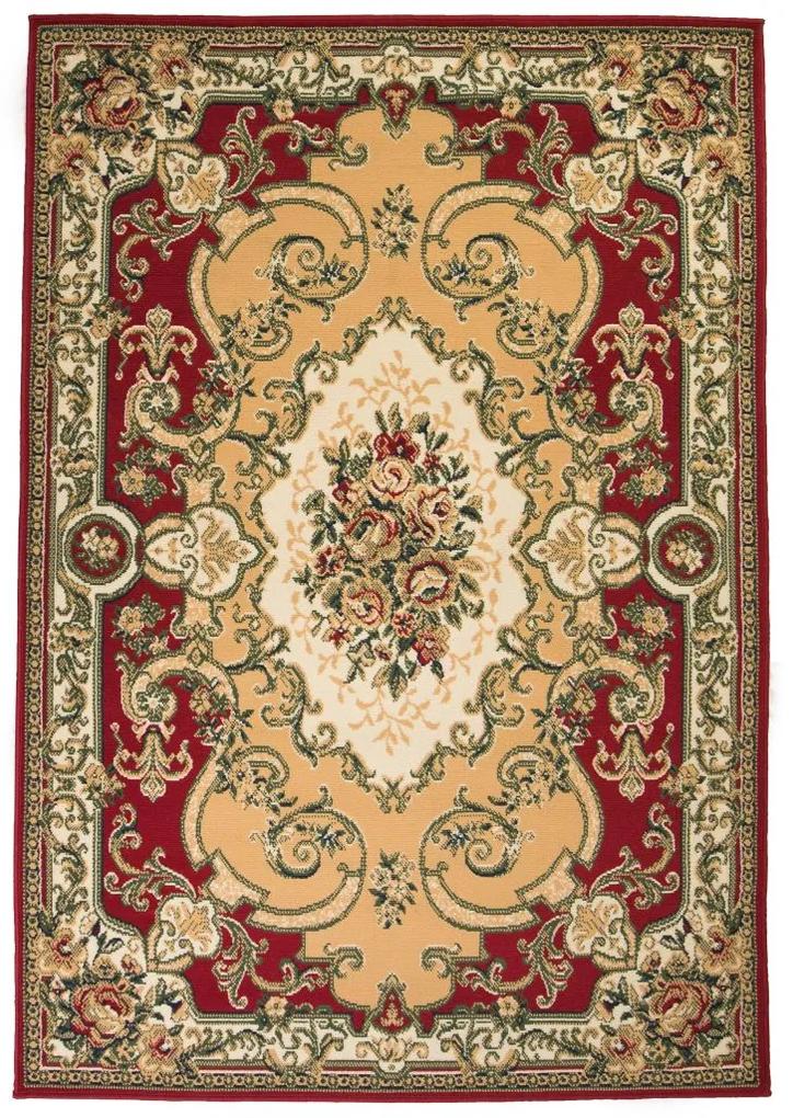 132983 vidaXL Orientální koberec 120 x 170 cm červeno-béžový