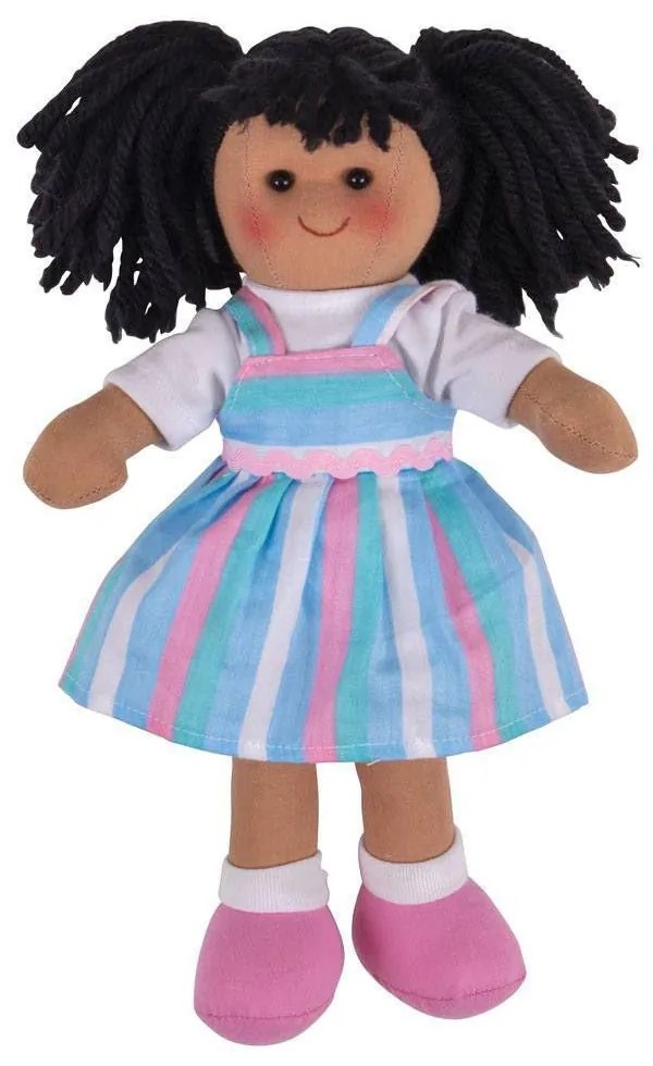 Bigjigs Toys Látková panenka Kira 28 cm