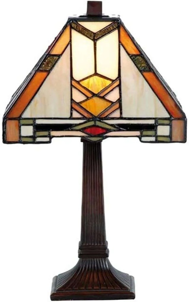 Vzorovaná stolní lampa v Tiffany stylu Eliazar