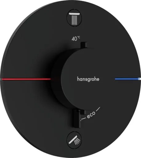 Hansgrohe ShowerSelect Comfort S sprchová a vanová baterie bez podomítkového tělesa matná černá 15554670