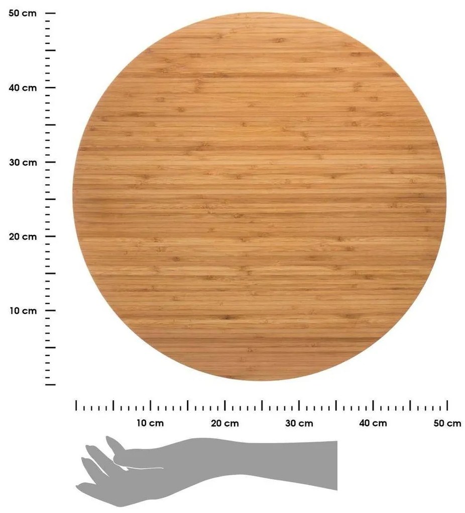 Otočná bambusová deska 50 cm