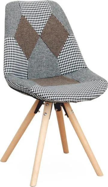 Tempo Kondela Designová stolička, látka patchwork, PEPITO TYP 10