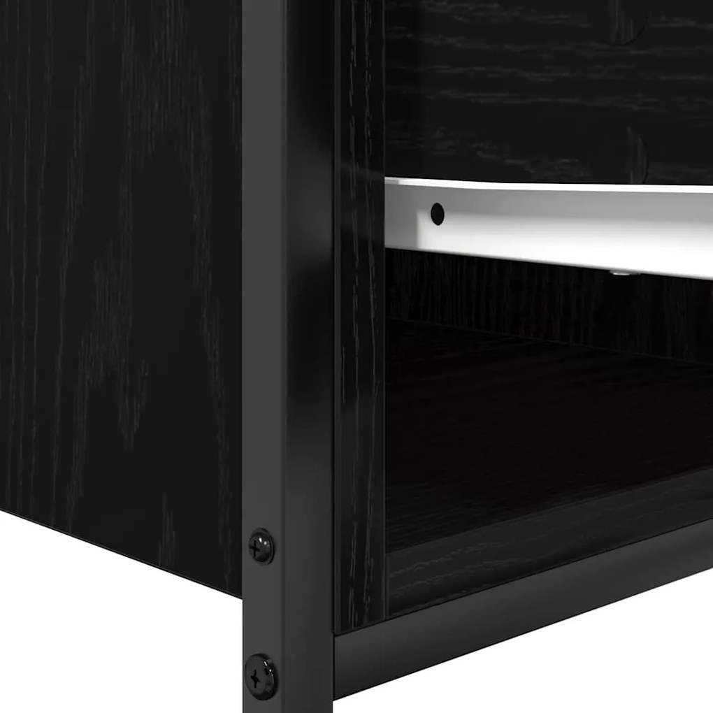 vidaXL Koupelnová skříňka s umyvadlem a zásuvkami Černý dub [861882] Barva: Černý dub