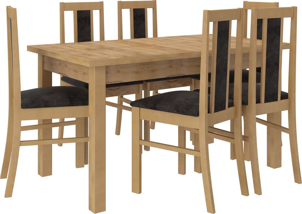 ADRK Furniture Sada stolu s židlemi RODOS 59 SE-ROD-59-C-B136