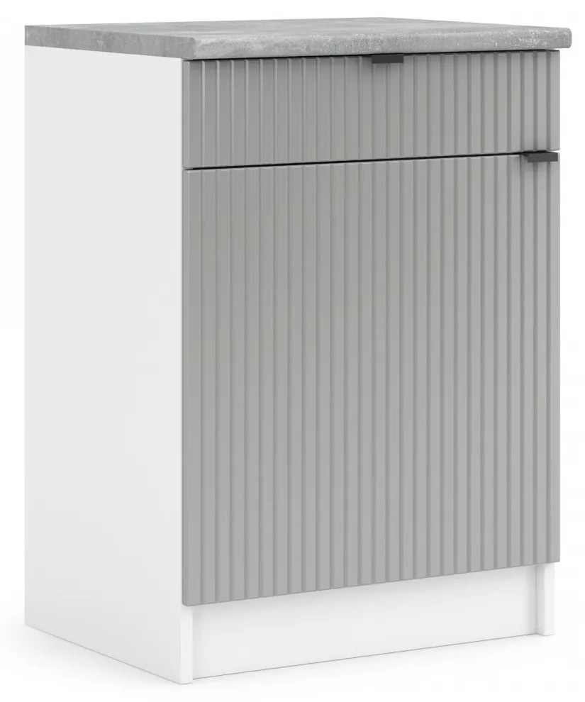 Kuchyňská skříňka spodní 60 cm - LAM D60 1D1SZ - Dvířka GISEL