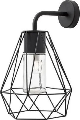 NV 870426 Venkovní nástěnné svítidlo ISIDORA černý litý hliník čiré sklo E27 1x12W 220-240V IP54 bez žárovky - NOVA LUCE