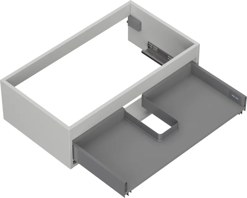 Mexen Box-A, závěsná skříňka 80 cm, 1 zásuvka, šedá matná, 91AX0-0800-235-1-62